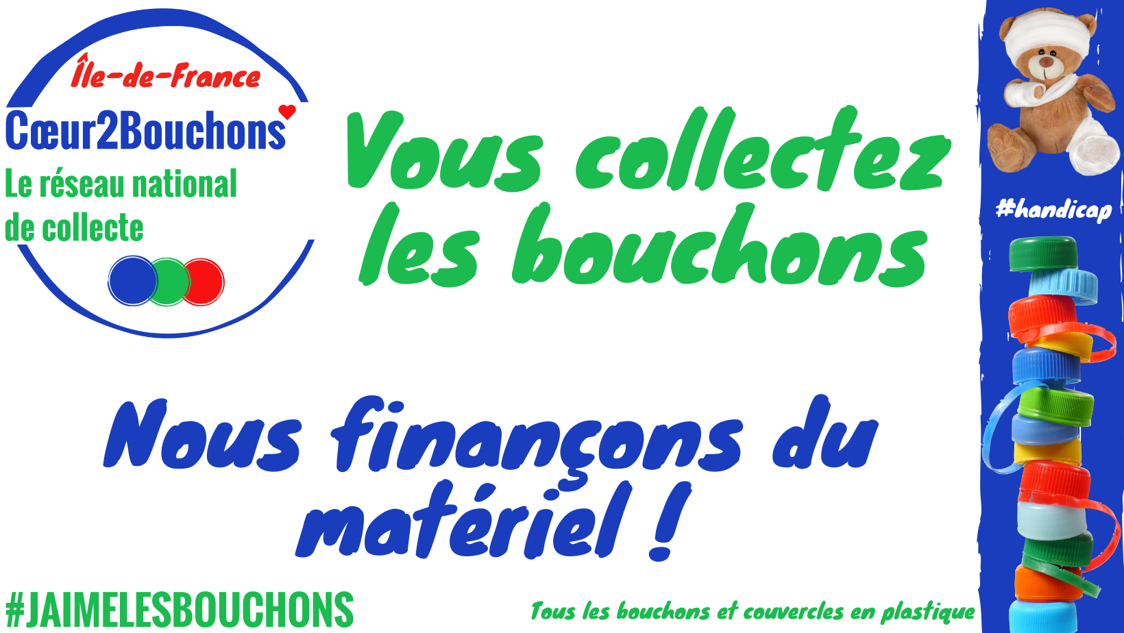 Affiche sur la collecte des bouchons en Ile-de-France - Bouchons ...